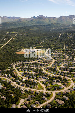 Alaska - Anchorage, Aerial Photograph Stock Photo - Alamy