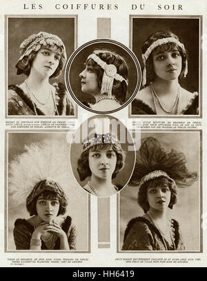 Evening hairstyles 1912 Stock Photo - Alamy