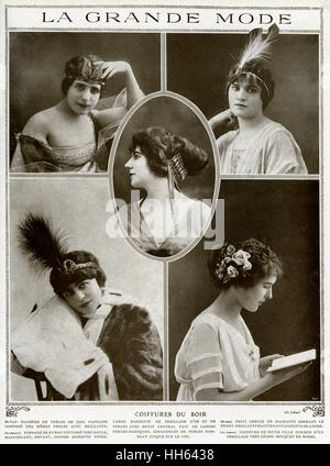 Evening hairstyles 1912 Stock Photo - Alamy