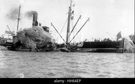 Steamship SS Chusan, Wei-Hai-Wei island, north east China Stock Photo ...