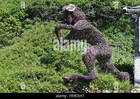 Pan, Greek god of shepherds and flocks, mountain wilds, sculpture "Pan ...