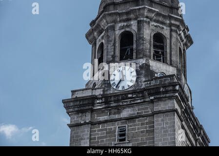 Philippines Manila - Clock Tower of Manila Cathedral Stock Photo - Alamy