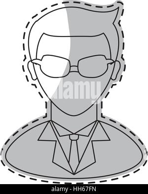 hacker avatar character icon over white background. cyber security ...