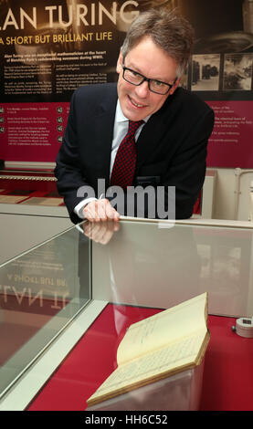 Dermot Turing, the nephew of Enigma codebreaker Alan Turing, with a ...