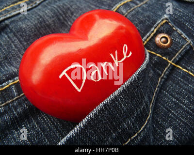 thanks in jeans pocket Stock Photo - Alamy