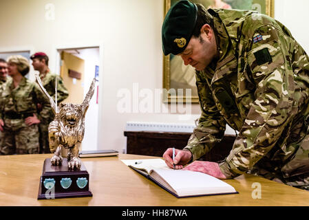 Upavon, UK, 17th January 2017. Lieutenant General Patrick Sanders CBE ...