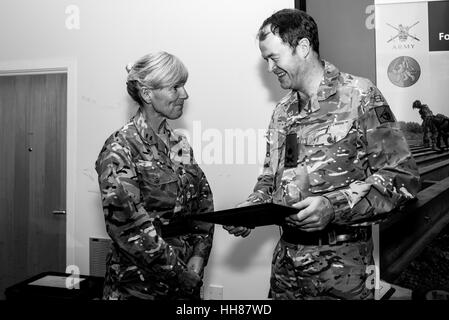 Upavon, UK, 17th January 2017. Lieutenant General Patrick Sanders CBE ...