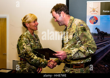 Upavon, UK, 17th January 2017. Lieutenant General Patrick Sanders CBE ...
