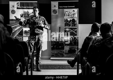 Upavon, UK, 17th January 2017. Lieutenant General Patrick Sanders CBE ...