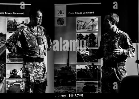 Upavon, UK, 17th January 2017. Lieutenant General Patrick Sanders CBE ...