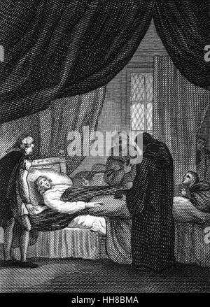 Death died bed Cardinal Wolsey 29 November 1530 Stock Photo - Alamy
