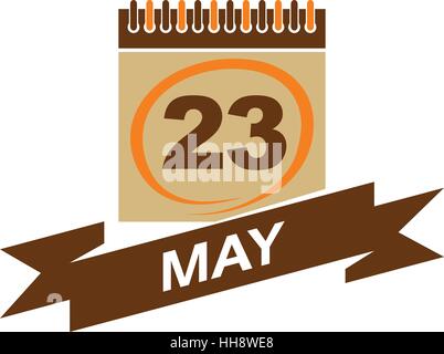 May 23 Calendar Date Icon Stock Vector Stock Vector Image & Art - Alamy