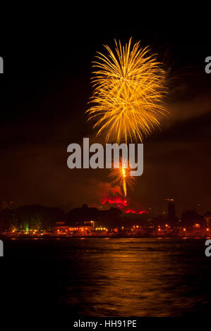 entertainment, rhine, night, nighttime, germany, german federal ...