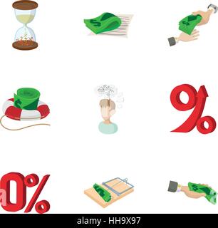 Funding icons set, cartoon style Stock Vector Image & Art - Alamy