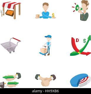 Fruit seller icon isometric vector. Happy supermarket employee. The ...