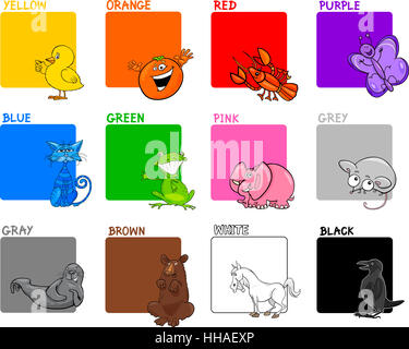 education, animals, illustration, cartoon, primary, colors, colours ...