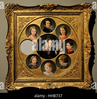 Johann Carl Schultz (1801-1873). German painter. The long riverside in ...