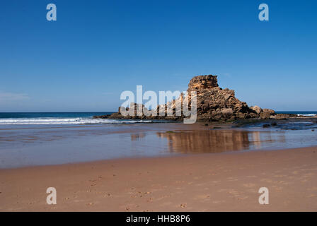 Praia do Castelejo beach, Vila do Bispo, Costa Vicentina coast, Algarve ...