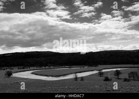Ox Bow river Meander in the River Severn near Buildwas village ...