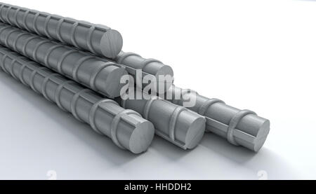 classic metal rebar 3d rendering Stock Photo - Alamy