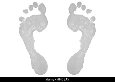Two grey footprints Stock Photo - Alamy