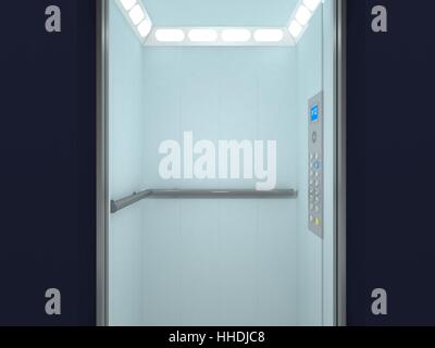 wait, waiting, hall, elevator, lift, corridor, board, colour, modern ...