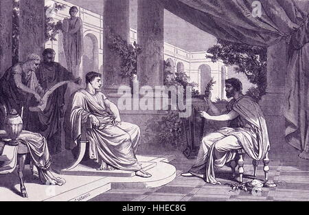 Pliny the Elder, Gaius Plinius Secundus, 23 - 79 AD, Roman author Stock ...