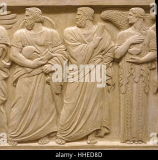 Relief depicting the figure of Solon and a representation of the Light ...