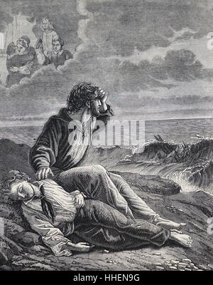 Illustration of a Cabin Boy with a sailor. Dated 19th Century Stock ...