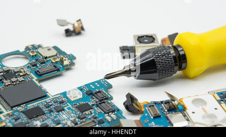 IC damage fix electronic broken Stock Photo - Alamy