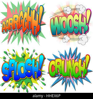 illustration, action, abstract, burst, words, text, explode, cartoon ...