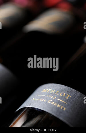 Color-bottles labels detail Stock Photo - Alamy