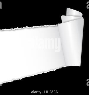 gaping paper with copy space Stock Photo - Alamy