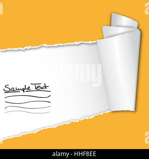 gaping paper with copy space Stock Photo - Alamy