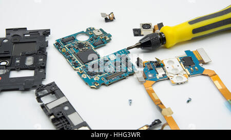 IC damage fix electronic broken Stock Photo - Alamy