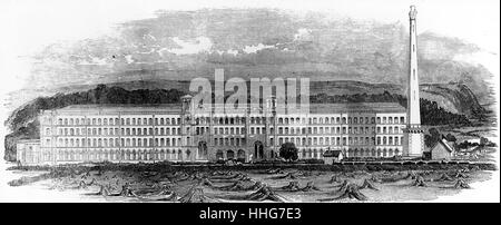 Titus Salt (1803-1876) British industrialist. Builder of Saltaire Mill ...
