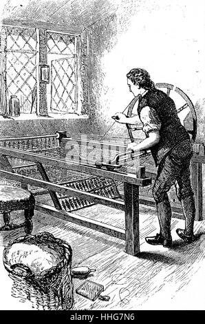 Spinning cotton with self-acting mules of type devised by Richard ...