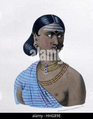 High Caste Brahmin woman, India Stock Photo - Alamy