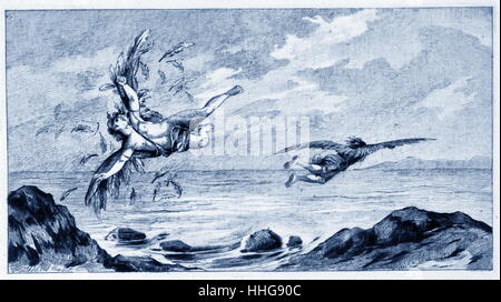 Icarus And Daedalus Flying Stock Photo - Alamy