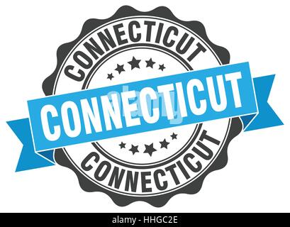 Connecticut round ribbon seal Stock Vector Image & Art - Alamy