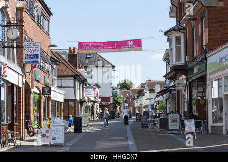 Pedestrianised High Street, Leatherhead, Surrey, England, United ...