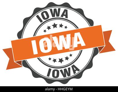 Iowa round ribbon seal Stock Vector Image & Art - Alamy