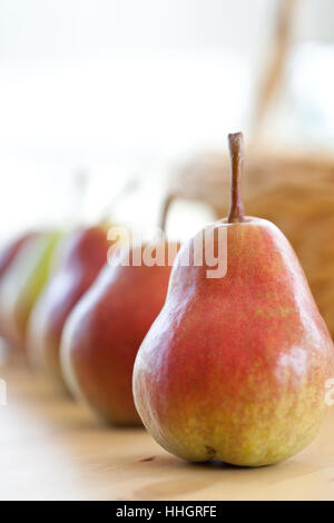 ripe, progenies, fruits, row, fruit, oblique, raw, pear, bulb, pears ...