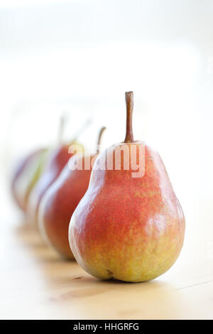 ripe, progenies, fruits, row, fruit, oblique, raw, pear, bulb, pears ...