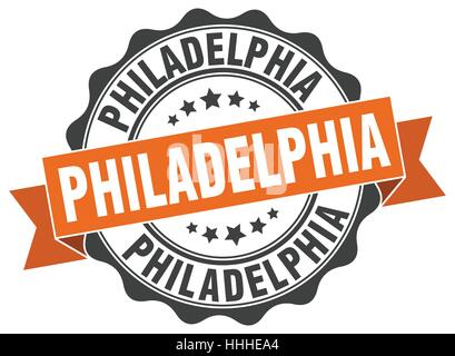 Philadelphia round ribbon seal Stock Vector Image & Art - Alamy