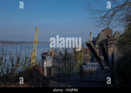 working Mistley quay Stock Photo - Alamy