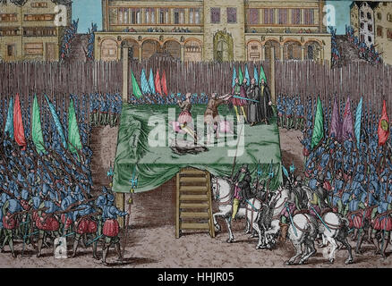 Spanish Netherlands. Execution of Counts Egmont and Hoorn in Brussels ...