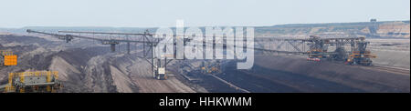 power station, dredger, coal, surface mining, strength, force, power ...