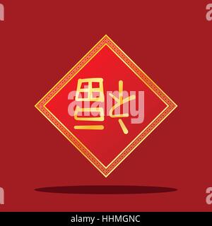 The upside down of "fu" means: luck coming, a flip of chinese word ...