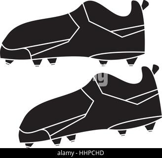american football boot shoes spiked outline Stock Vector Image & Art ...